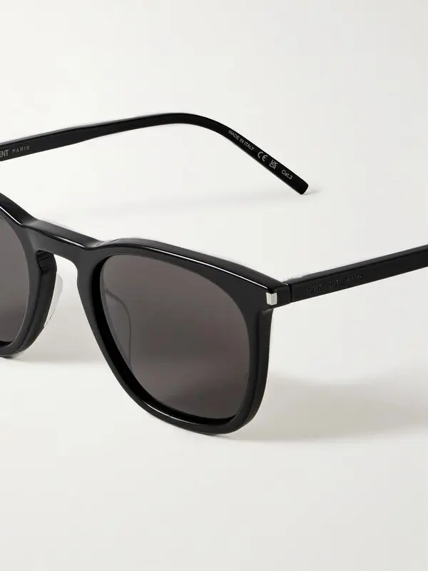 Saint Laurent D-frame Recycled-acetate Sunglasses - Black