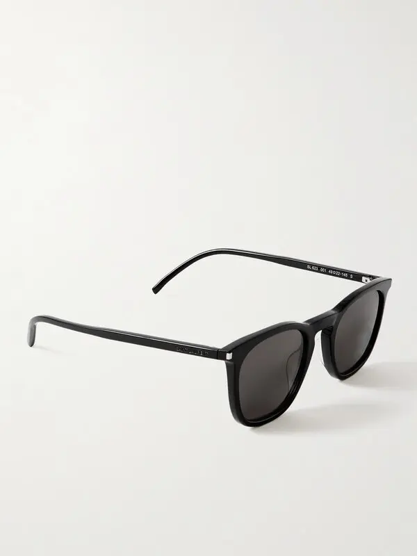 Saint Laurent D-frame Recycled-acetate Sunglasses - Black