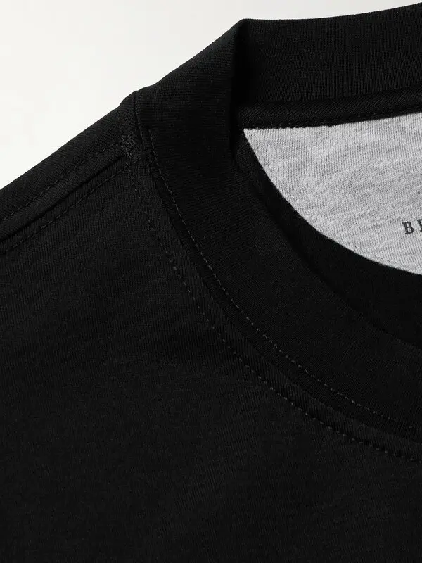 Brunello Cucinelli Cotton-jersey T-shirt - Black