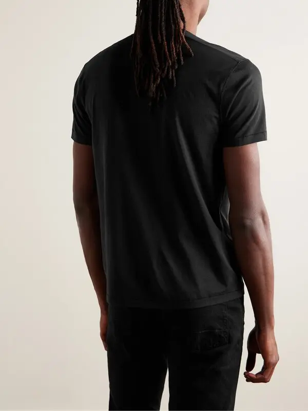 TOM FORD Slim-fit Lyocell And Cotton-blend Jersey T-shirt - Black