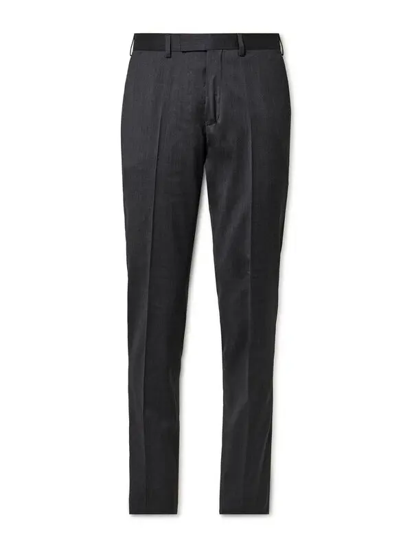 Mr P. Philip Slim-fit Wool-twill Trousers