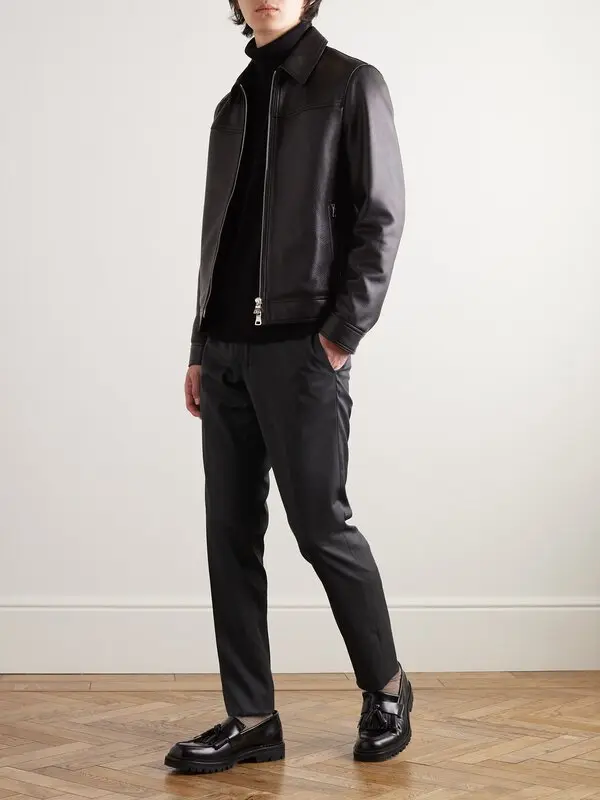 Mr P. Philip Slim-fit Wool-twill Trousers