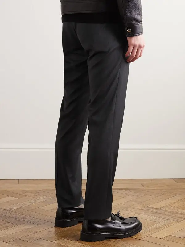 Mr P. Philip Slim-fit Wool-twill Trousers