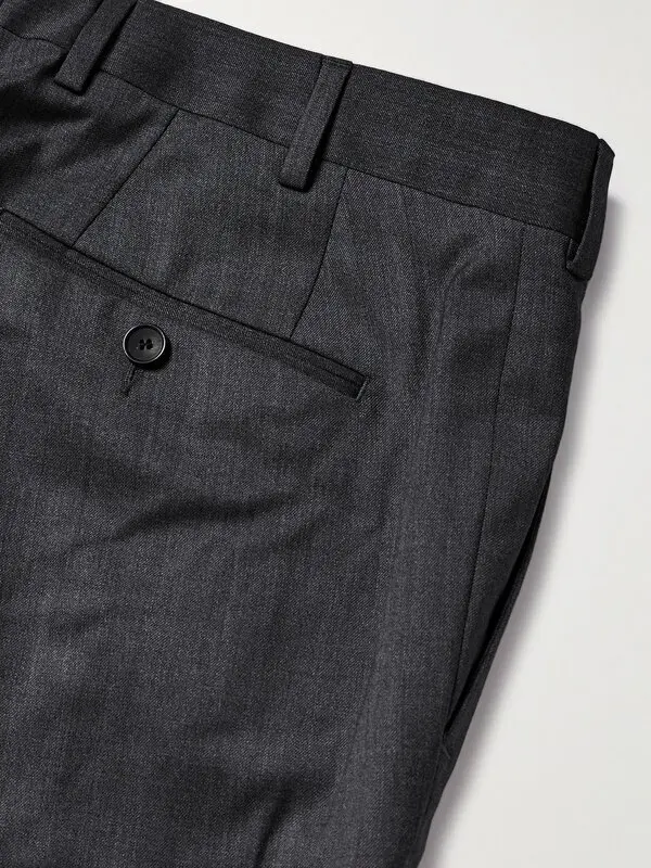 Mr P. Philip Slim-fit Wool-twill Trousers