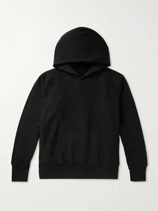 LES TIEN Heavyweight Structured-fleece Cotton-jersey Hoodie