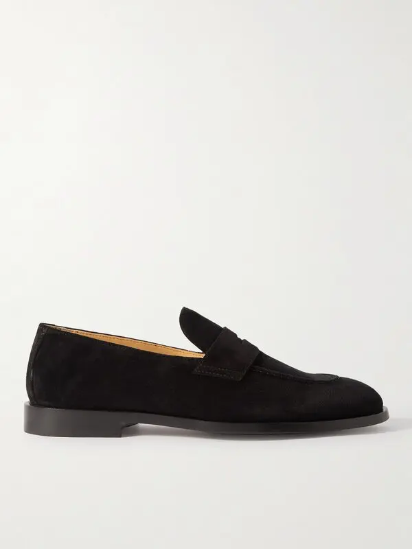 Brunello Cucinelli Suede Penny Loafers