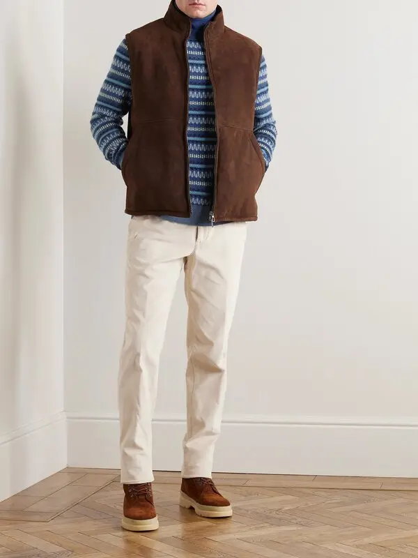 Loro Piana Fair Isle Cashmere Rollneck Sweater