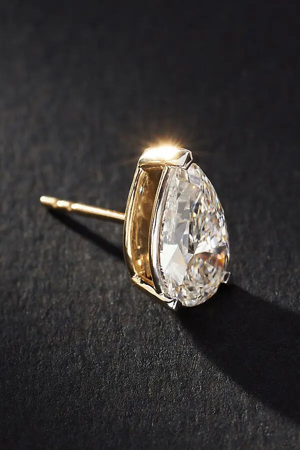 FINE DIAMONDS BY ANTHROPOLOGIE Fine Diamonds Pear-cut Diamond Earrings