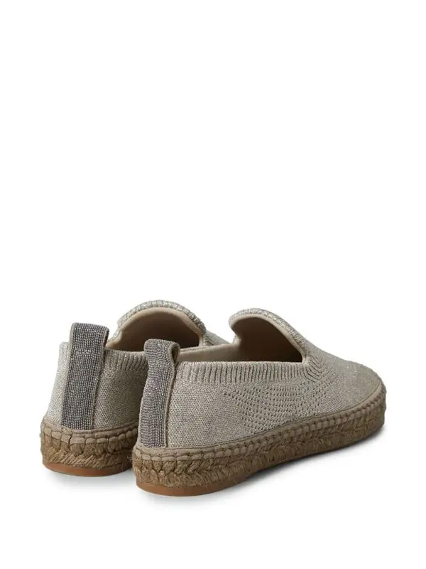 Brunello Cucinelli Monili-trim Slip-on Espadrilles