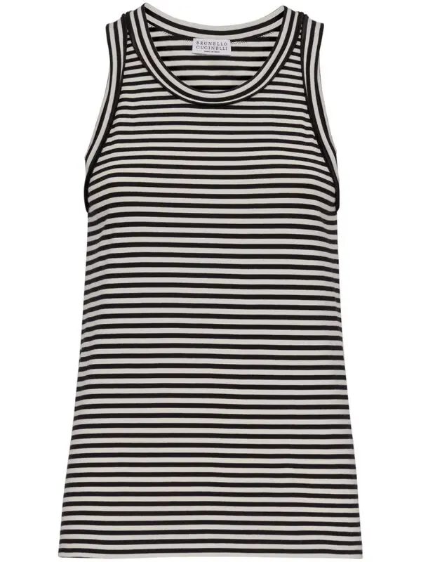 Brunello Cucinelli Striped Tank Top