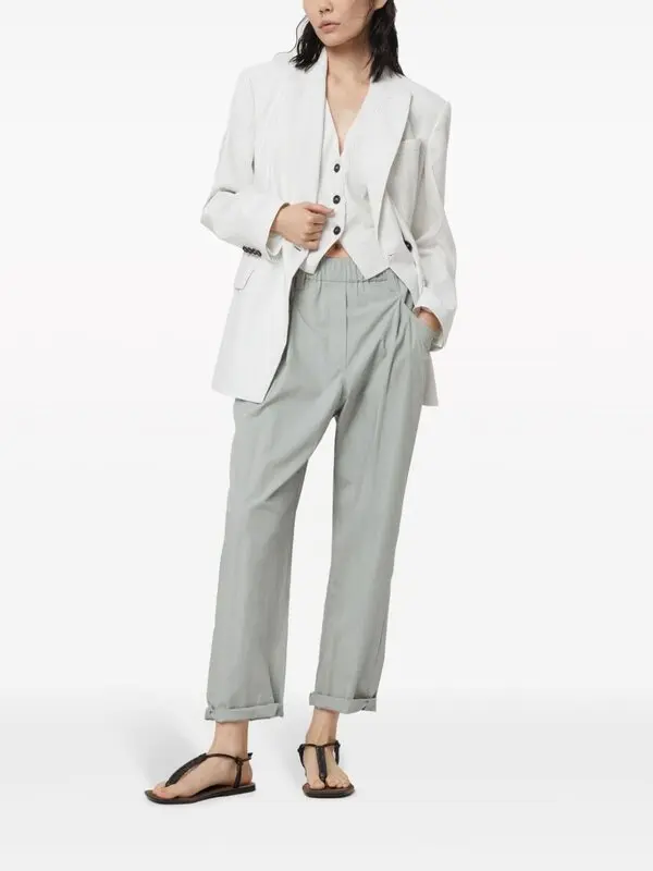 Brunello Cucinelli Straight-leg Cotton Trousers