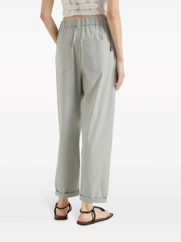 Brunello Cucinelli Straight-leg Cotton Trousers