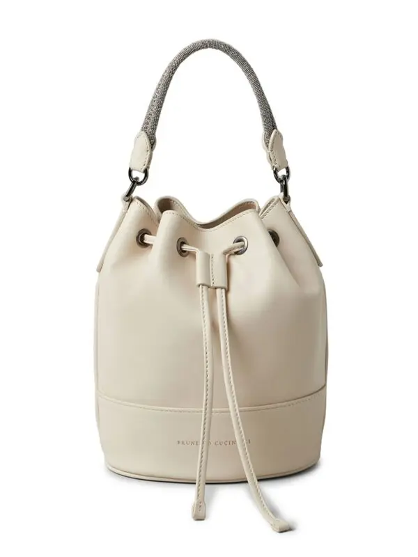 Brunello Cucinelli Leather Bucket Bag