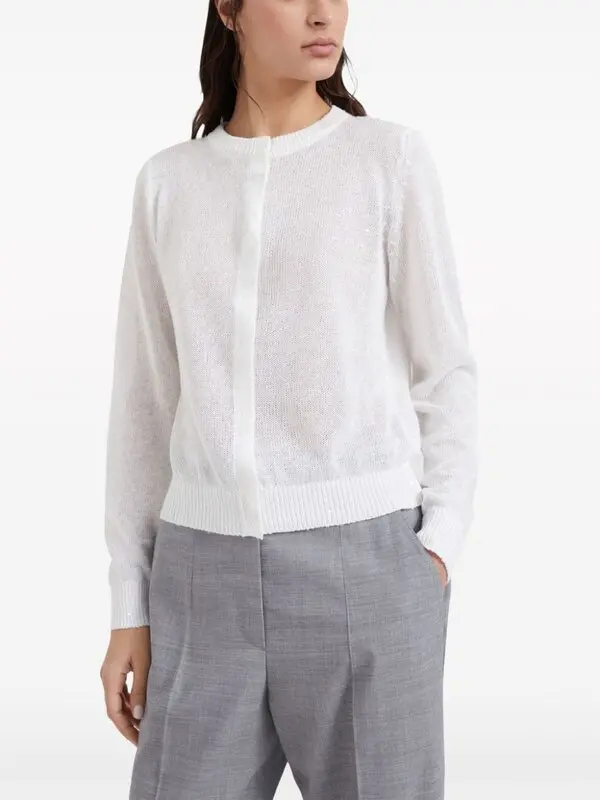 Brunello Cucinelli Concealed Front Fastening Cardigan