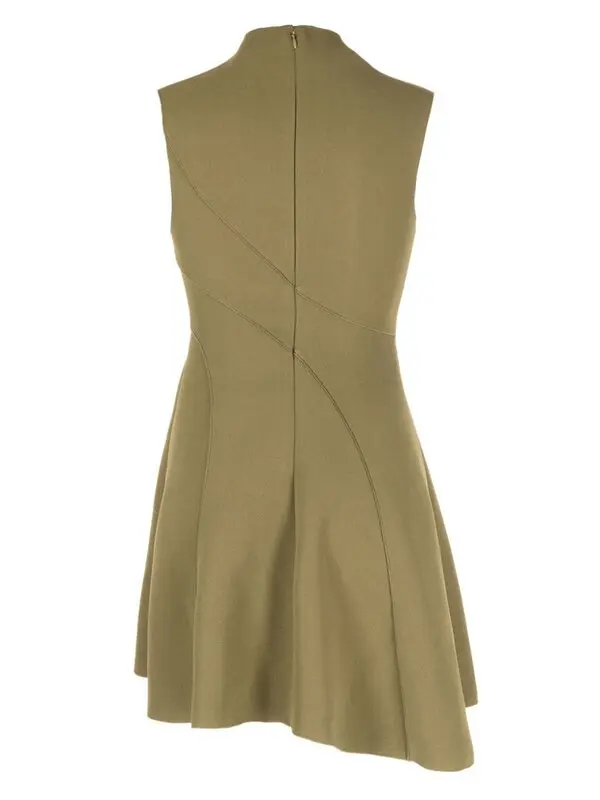 Acler Rowe Asymmetric Mini Dress - Green | Editorialist
