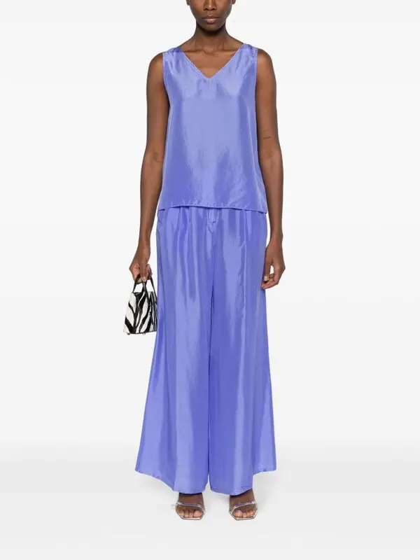 FORTE_FORTE Sleeveless Silk Top