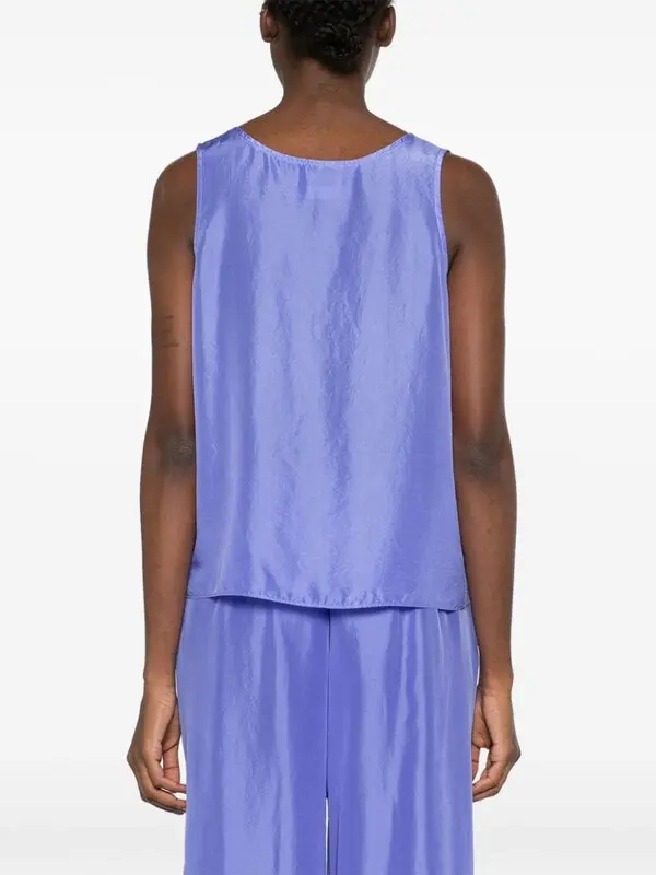 FORTE_FORTE Sleeveless Silk Top