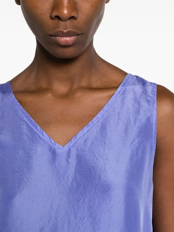 FORTE_FORTE Sleeveless Silk Top