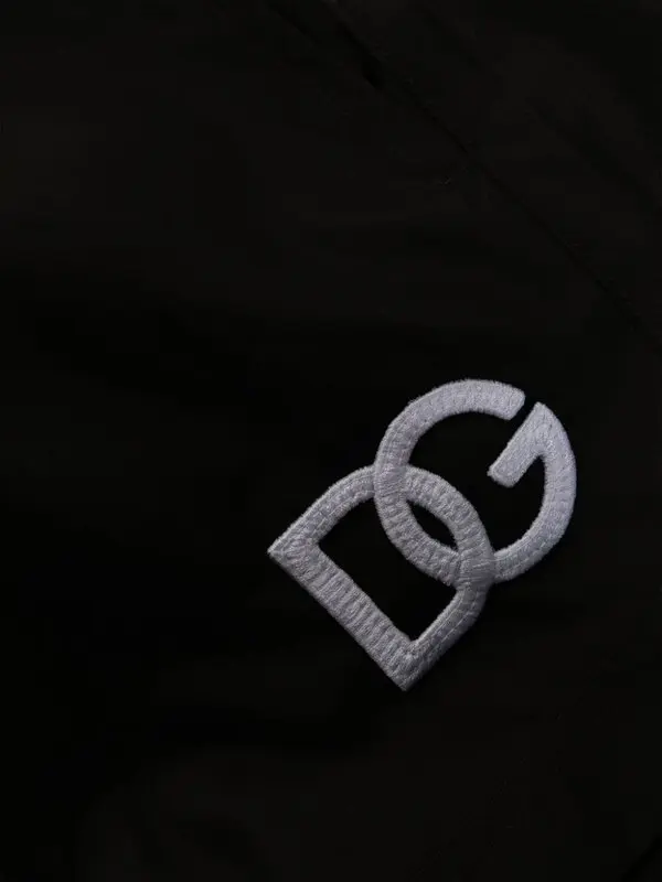 Dolce & Gabbana Logo-appliqué Swim Shorts - Brown