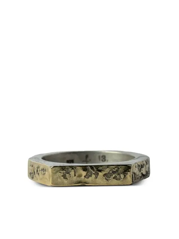 PARTS OF FOUR Sistema Gold-plated Ring