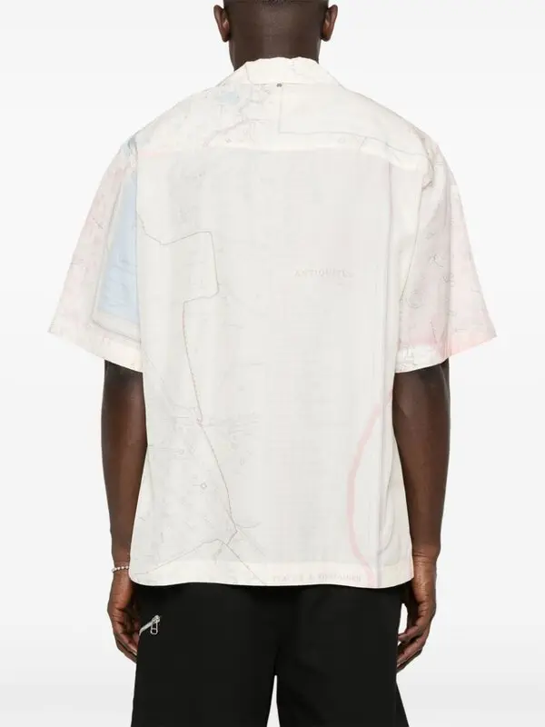 OAMC Map-print Short-sleeves Shirt