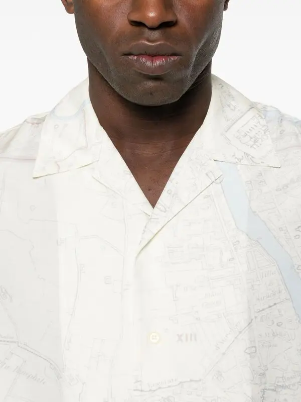 OAMC Map-print Short-sleeves Shirt