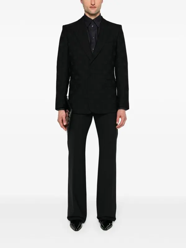 Dolce & Gabbana Monogram-jacquard Wool Blazer