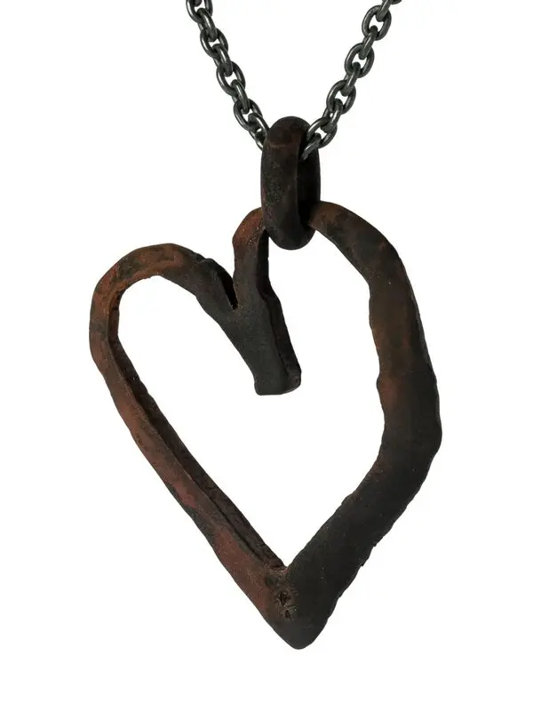 PARTS OF FOUR Jazz's Heart Necklace - Black