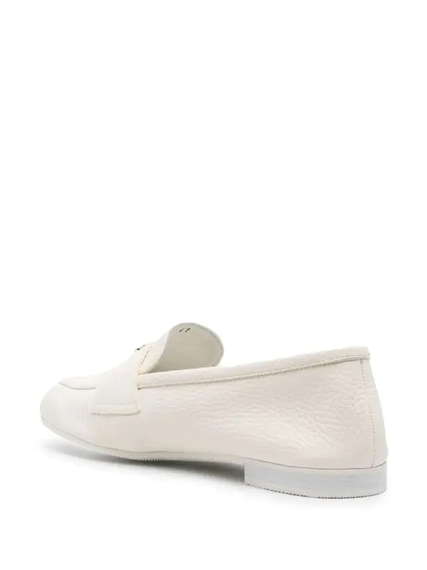 Casadei Antilope Leather Loafers - Neutrals