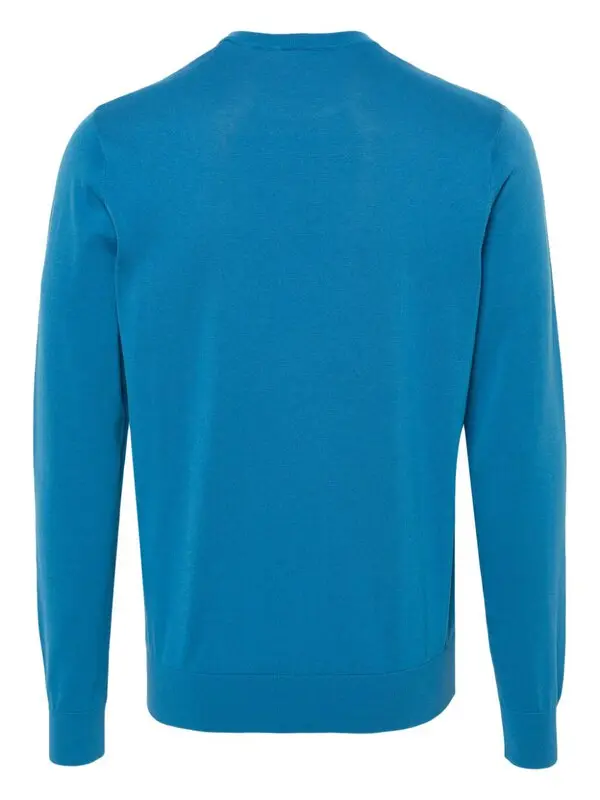 Aspesi Fine-knit Cotton Jumper - Blue