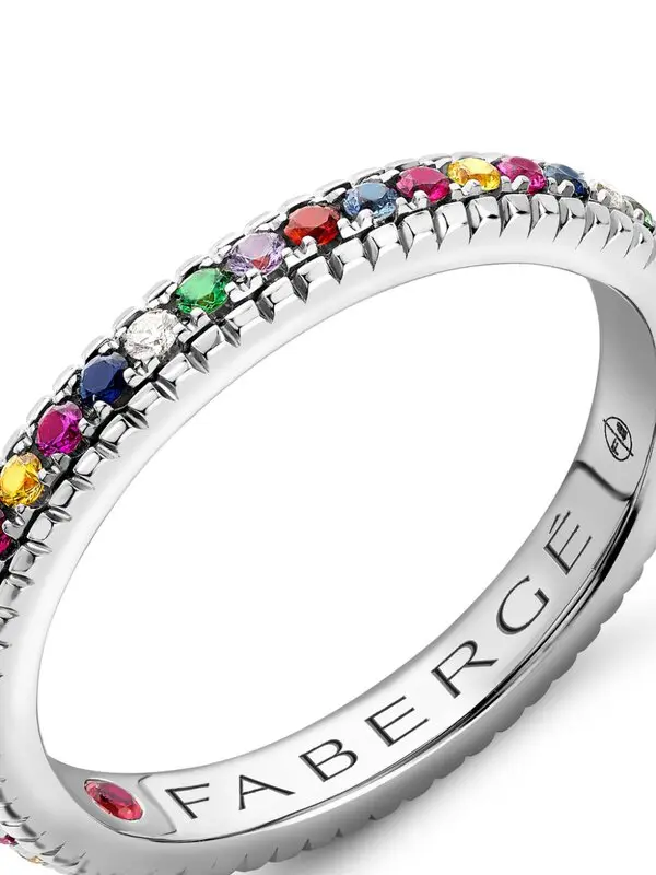 Faberge Colour Of Love Multi-stone Ring - Silver