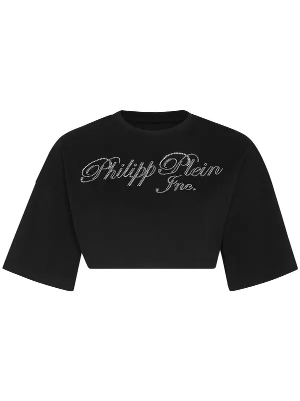 Philipp Plein Crystal-embellished Logo T-shirt