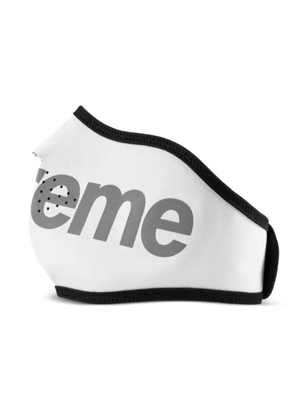 Supreme Logo Windstopper Face Mask - White