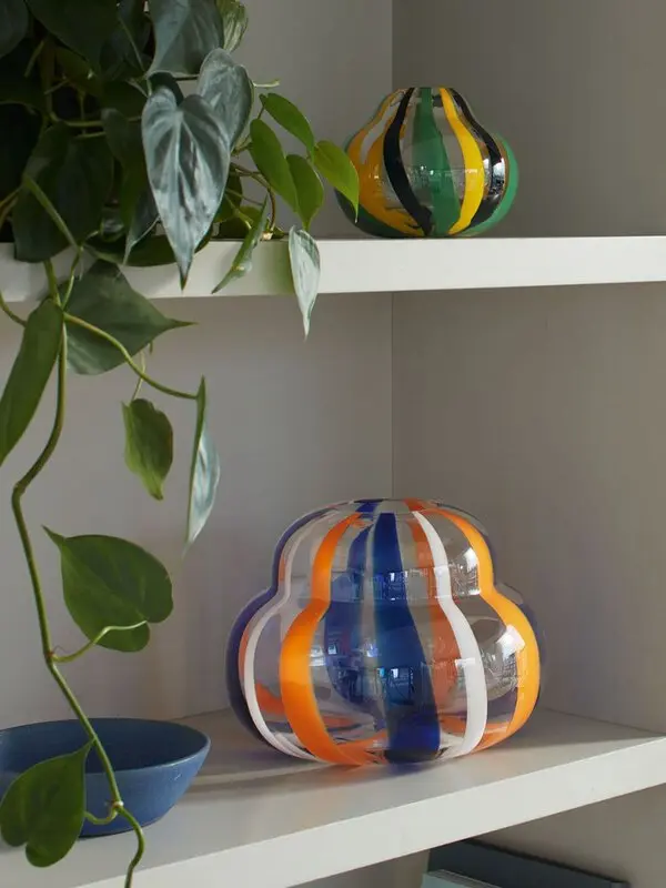 LSA INTERNATIONAL Folk Glass Vase