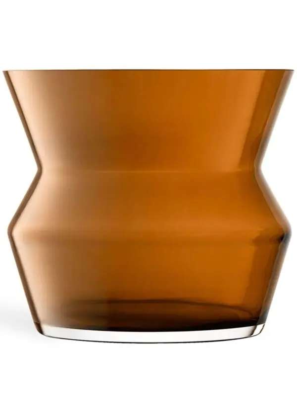 LSA INTERNATIONAL Sculpt Glass Vase - Brown