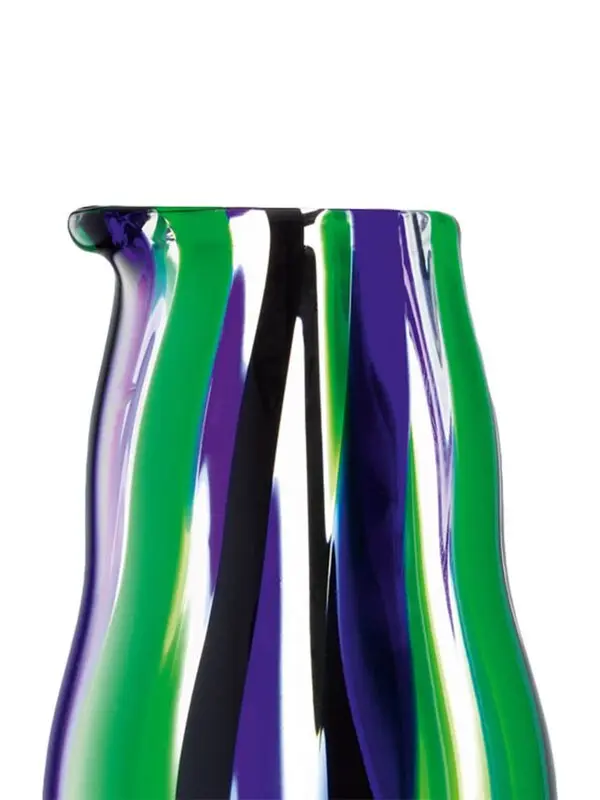 LSA INTERNATIONAL Folk Striped Glass Vase