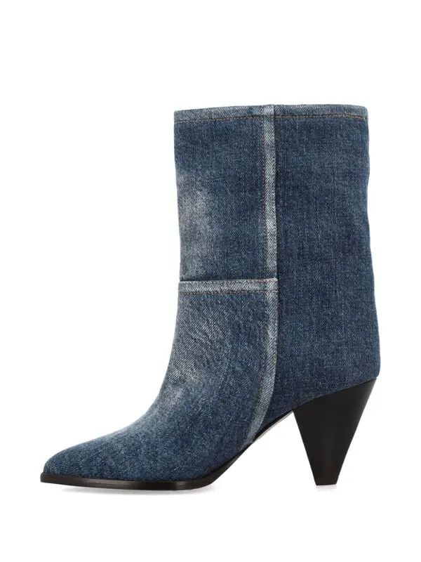 Isabel Marant Étoile Rouxa 75mm Denim Boots - Blue