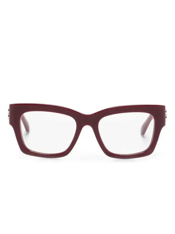 Balenciaga Square-frame Glasses - Red
