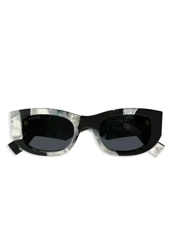 Gucci Rectangle-frame Sunglasses - Black