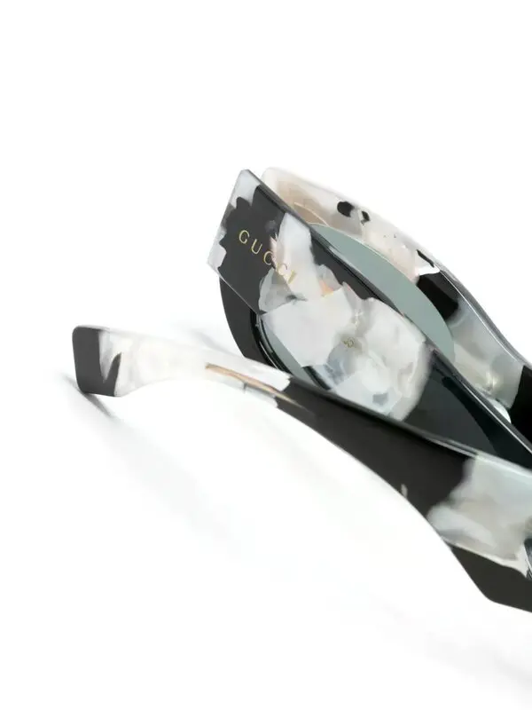 Gucci Rectangle-frame Sunglasses - Black