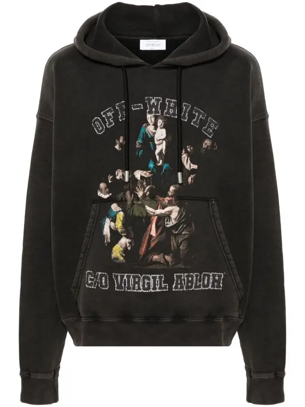 Off-White Graphic-print Cotton Hoodie