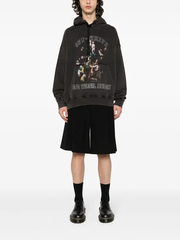 Off-White Graphic-print Cotton Hoodie