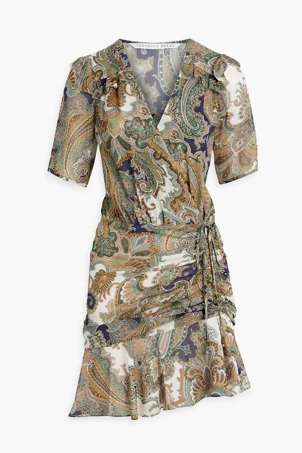 Veronica Beard Dakota Ruffled Mini Dress In Army Green - 65% Off |  Editorialist