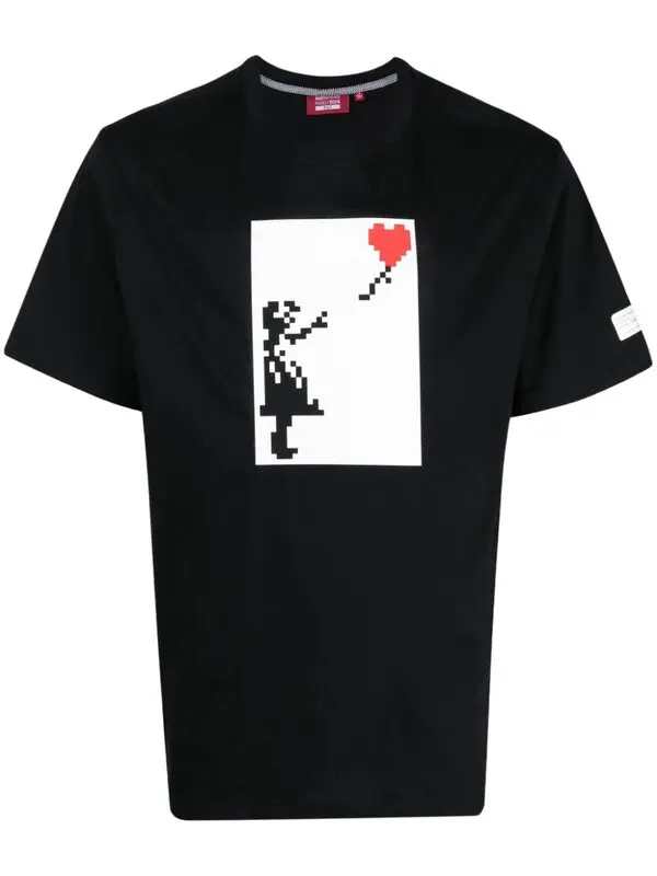 MOSTLY HEARD RARELY SEEN 8-BIT Floating Heart Cotton T-shirt