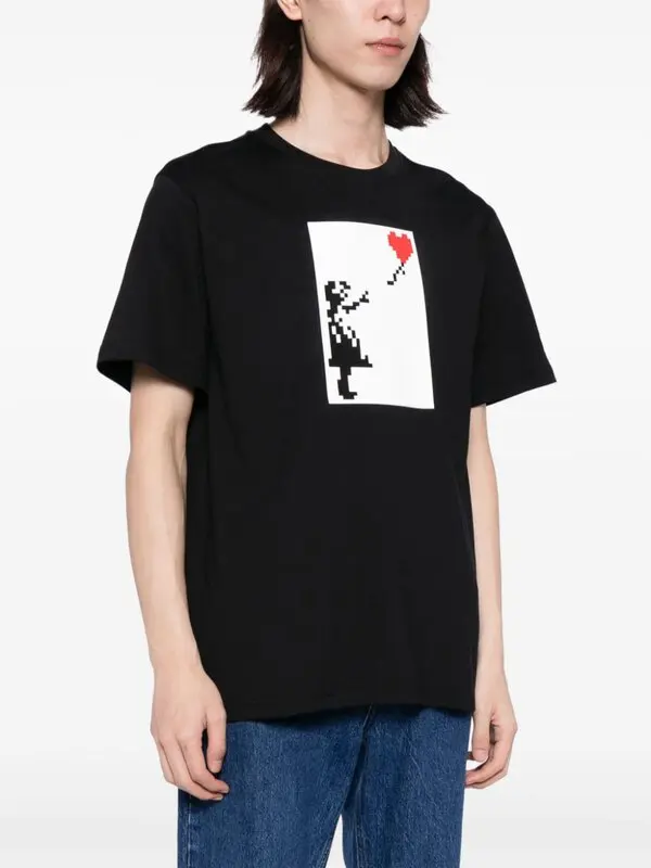 MOSTLY HEARD RARELY SEEN 8-BIT Floating Heart Cotton T-shirt