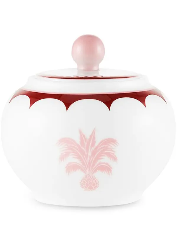 AQUAZZURA CASA Jaipur Porcelain Sugar Bowl - White