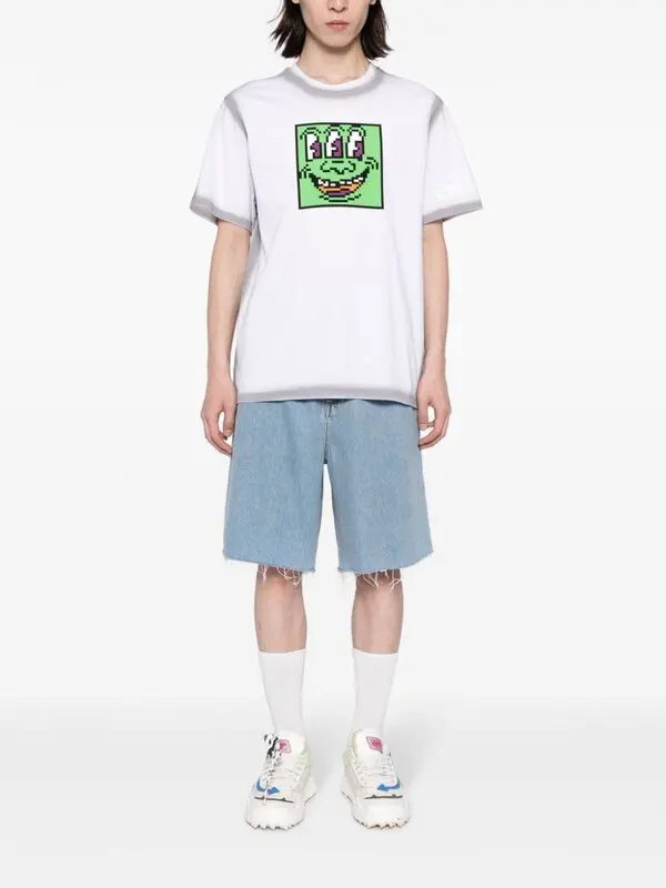 MOSTLY HEARD RARELY SEEN Triple The Eyes Cotton T-shirt