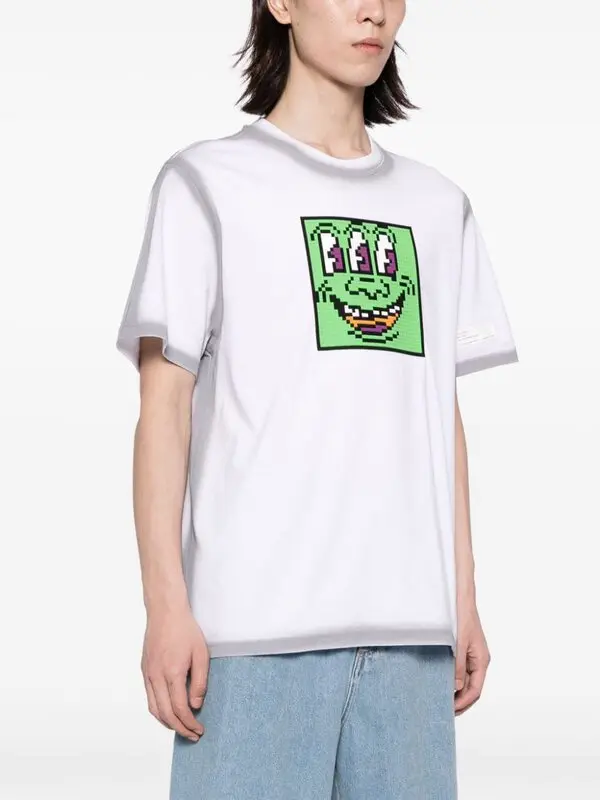 MOSTLY HEARD RARELY SEEN Triple The Eyes Cotton T-shirt