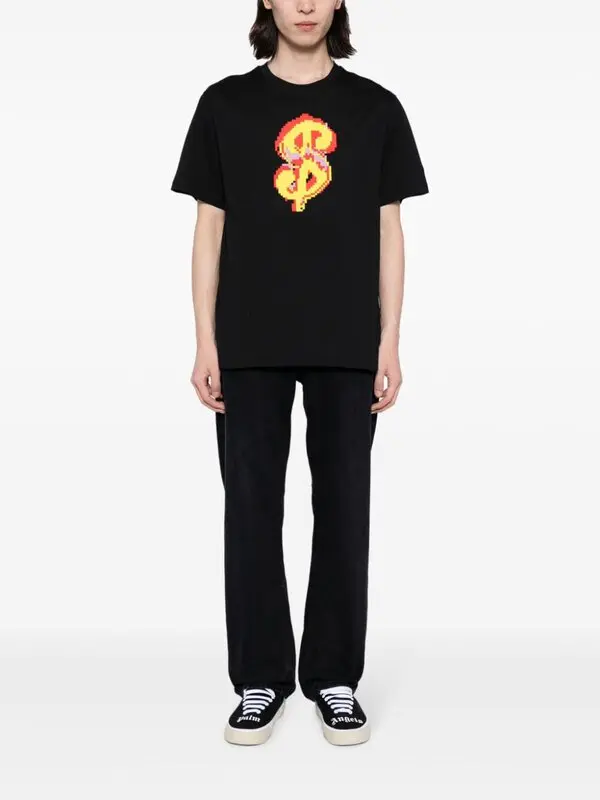 MOSTLY HEARD RARELY SEEN Money Sign Cotton T-shirt - Black