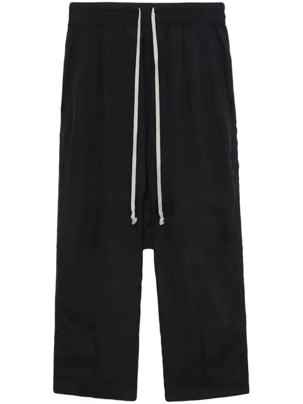 Rick Owens Pressed-crease Cropped Trousers